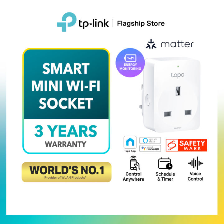 TP-Link Matter-Certified Energy Monitoring Smart Plug Mini Tapo P110M ...