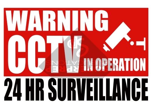 Laminated Signages CCTV Warning CLAYGO Pay as You Order Pay at Counter ...