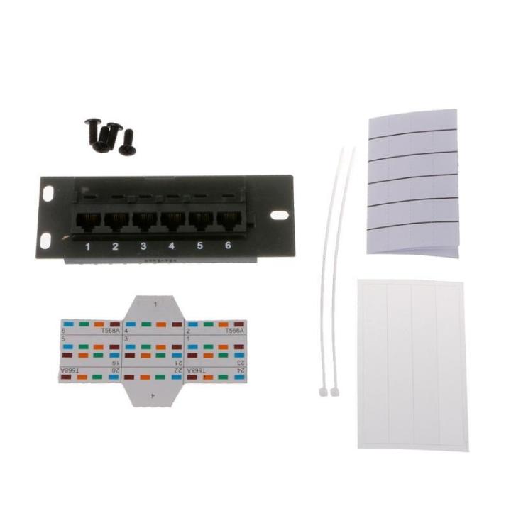 Wallmount /Rackmount 1U Ethernet Patch Panel Punch Down Block for CAT5e ...