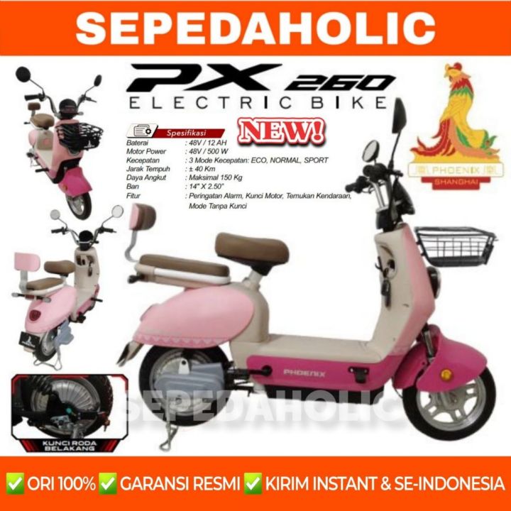 Sepeda Listrik PHOENIX PX 260 Electric E Bike 500 Watt | Lazada Indonesia