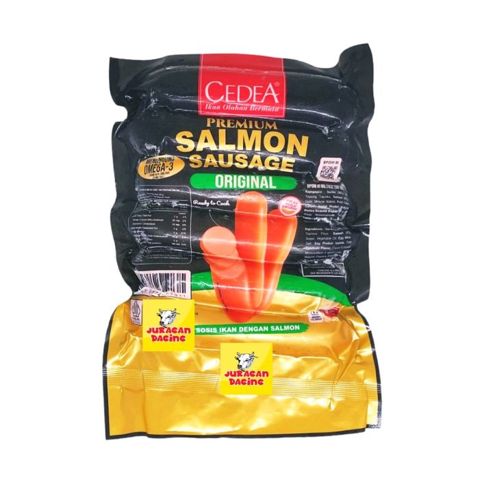 Juragan Daging Cedea Premium Salmon Sausage Sosis Salmon Original 390gr ...