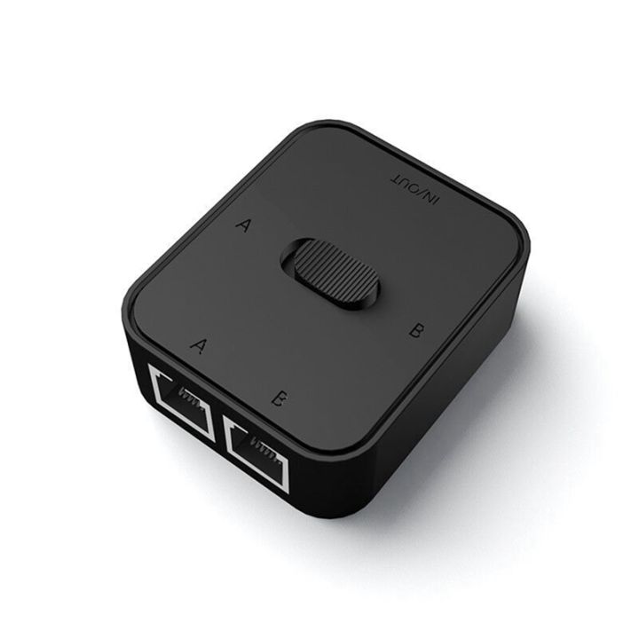 Dxcp 2 Port Rj45 Lan Cat6 Network Switch Selector 1000mbps 2 In 1 Out 1 In 2 Out Internal