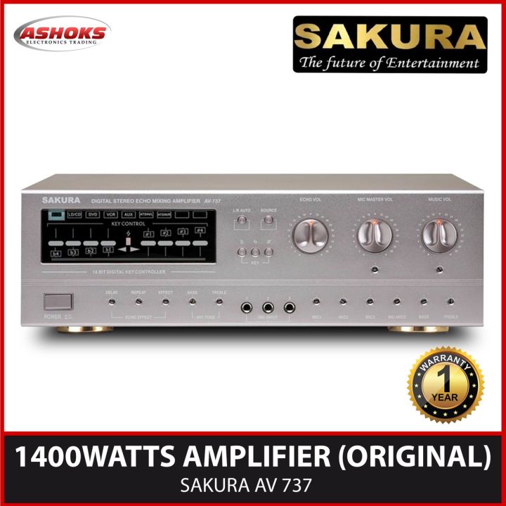 Sakura AV 737 Amplifier / Sakura AV 737 / Sakura AV737 1400x2 WATTS / Original Sakura Amplifier ...