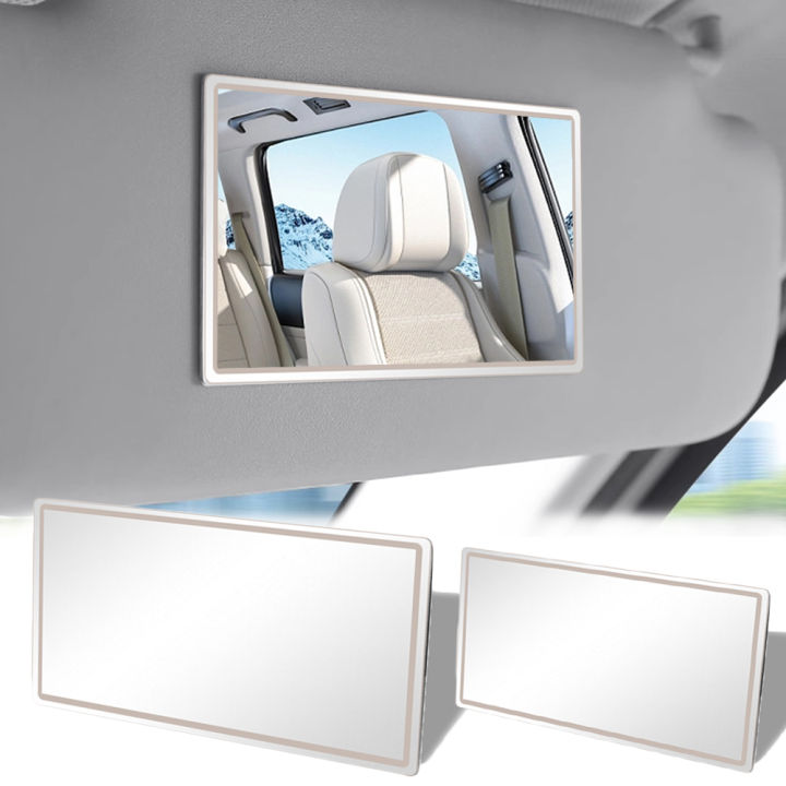 Car Interior Mirror Stainless Steel Portable Car Makeup Mirror Auto ...
