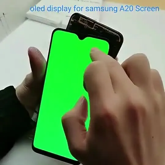 หน้าจอ LCD ศัพท์มือถือสำหรับ Samsung Galaxy A20 M10S ชุดจอแสดงผล OLED ...
