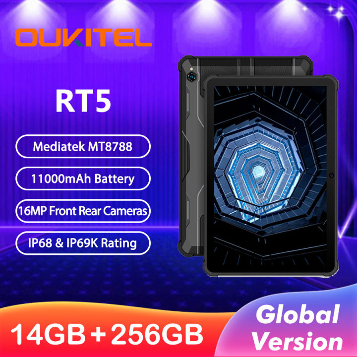In Stock OUKITEL RT5 8GB 256GB Rugged Tablet 11000mAh 10.1 Inch FHD+ ...