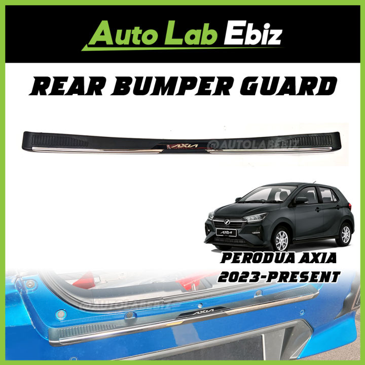 Rear Bumper Guard 3D Cover with Chrome Linning Perodua AXIA NEW / AXIA ...