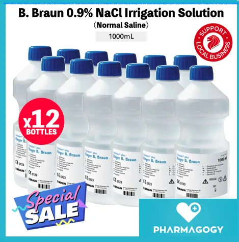 [BUNDLE OF 12] B. Braun 0.9% NaCl Irrigation Solution (Normal Saline ...