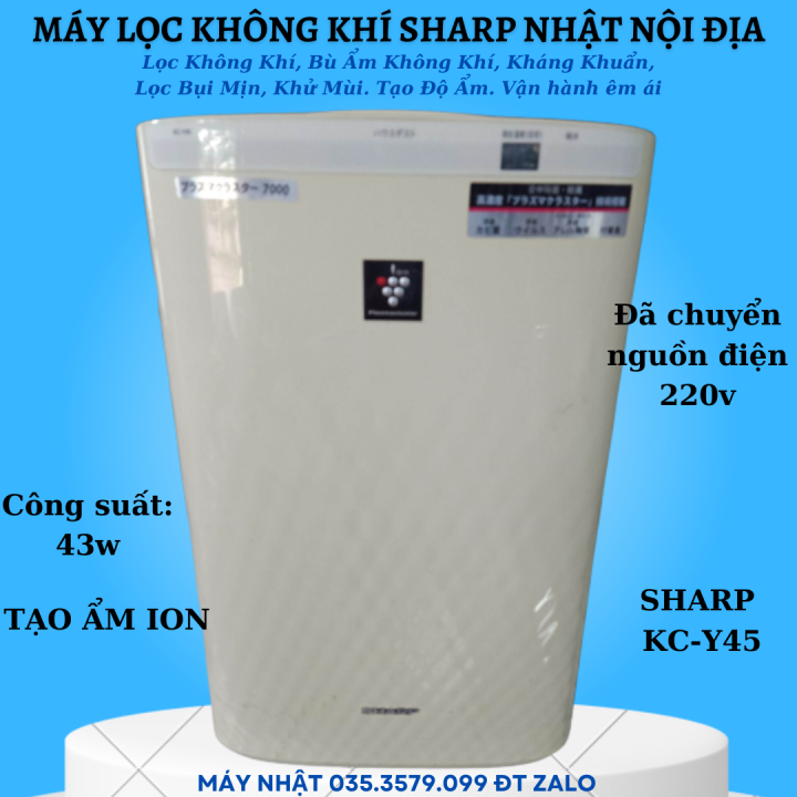 Máy lọc không khí Sharp KC-A40 32w cho phòng 20m2 nội địa Nhật lọc ION ...