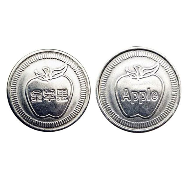 100pcs Tokens 25*1.85mm Arcade Game Token Smiley Stainless Crown Coin ...