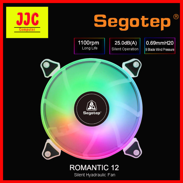 SEGOTEP ROMANTIC 12 | SILENT HYDRAULIC FAN RGB | Lazada