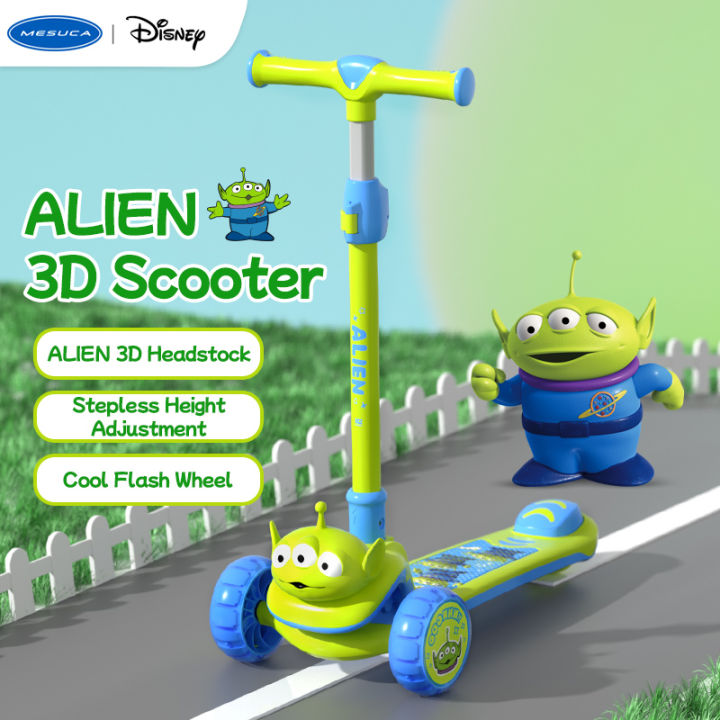 Mesuca ดิสนีย์สกู๊ตเตอร์3D สำหรับเด็ก,2-13ปีพับได้ล้อแฟลชสกู๊ตเตอร์ที่ ...