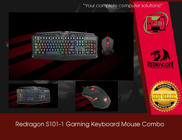 Redragon S101-1 Gaming Keyboard Mouse Combo | Lazada PH