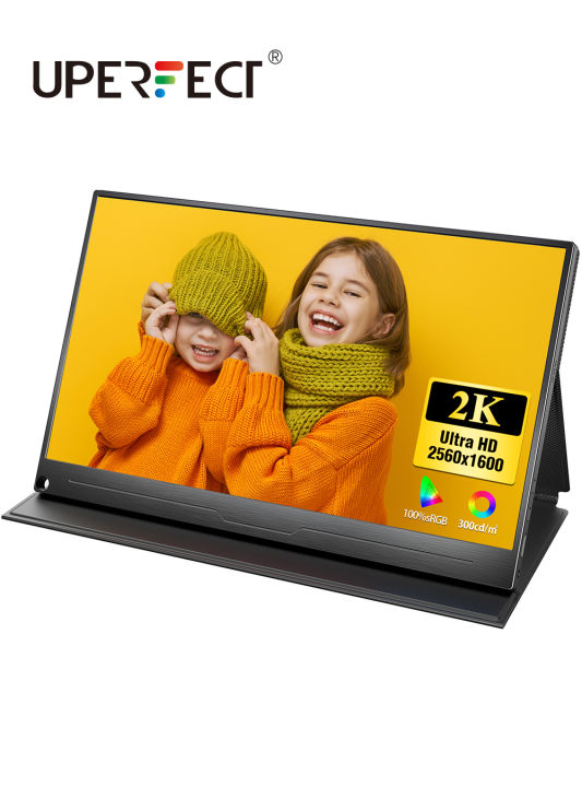 UPERFECT 17.3 Inch Portable Monitor 2K 2560X1440 USB C Laptop Display ...