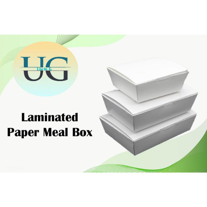 C Laminated Paper Meal Box 25pcs per pack Spaghetti/Lb1/Lb2/Lb3 | Lazada PH