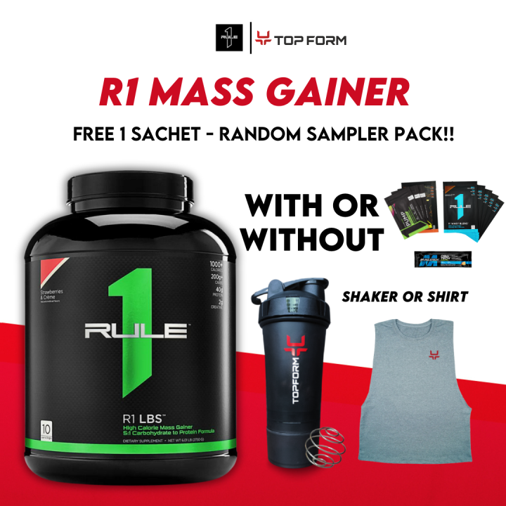 Rule 1 LBS Mass Gainer with Shaker 6lbs | Lazada PH