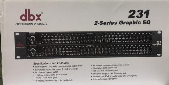 DBX Equalizer dbx -231 Dual channel 31 band 2 -series Graphic | Lazada PH