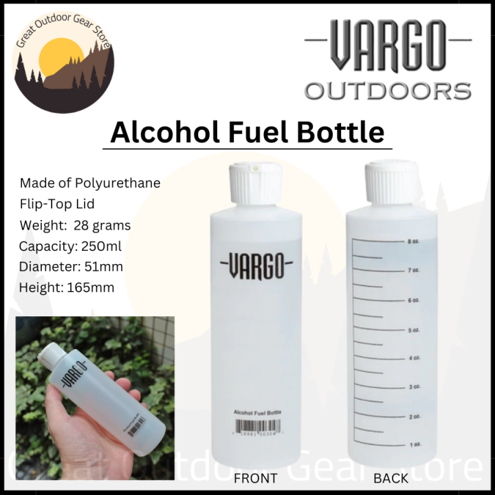 VARGO Alcohol Fuel Bottle | Lightweight Ultralight Outdoor Backpacking ...