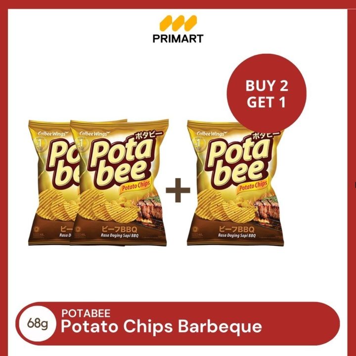 Buy 2 Get 1 Free Potabee Barbeque Snack Kentang 68gr | Lazada Indonesia