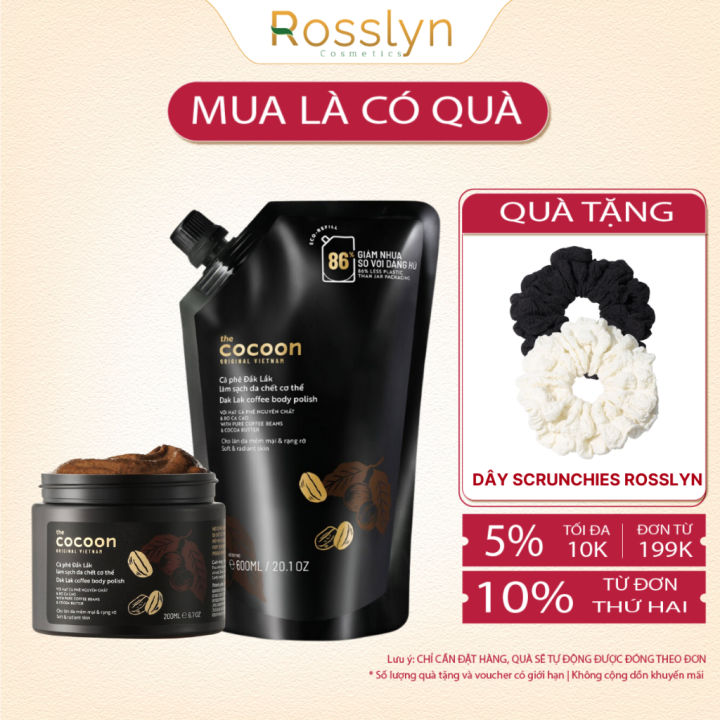 Tẩy da chết cơ thể cà phê Đắk Lắk Cocoon cho làn da mềm mại và rạng rỡ ...