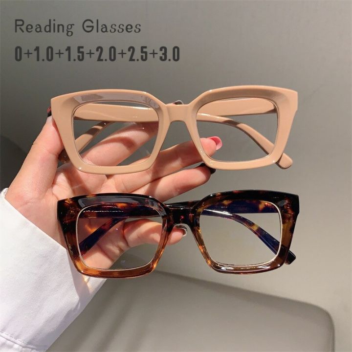 Oversized Square Reading Glasses Women Portable Large Frame High ...