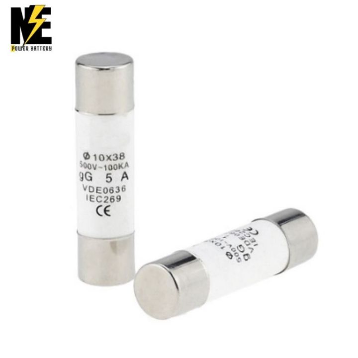 10PCS 10x38 Fast Blow Ceramic Fuse 10x38mm Fuse 500V 1A 2A 3A 4A 5A 6A 10A 16A 20A 32A For RO15 ...