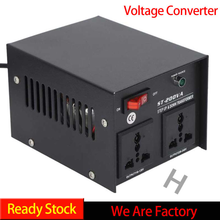 【Official Authorization】200W Voltage Converter With 2Pcs Universal ...