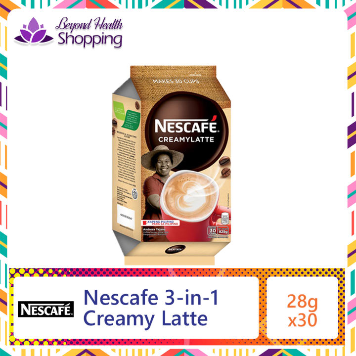 NESCAFE Creamy Latte 3-in-1 Coffee 27.5g - Pack of 30 | Lazada PH