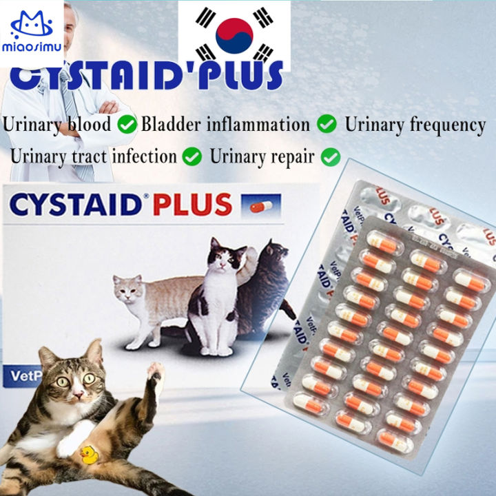 VetPlus-Feline Cystaid Plus 30 Capsules Urinary Tract Supplement Kucing ...