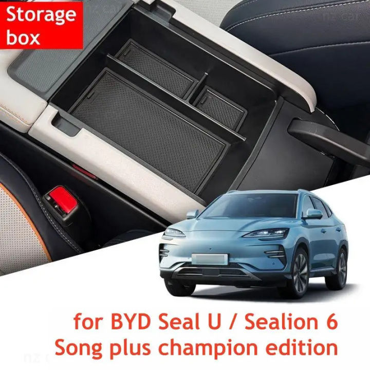 Armrest Storage Cup Holder for BYD Seal U Sealion 6 Song Plus Champion Edition 2023 2024 2025 ...