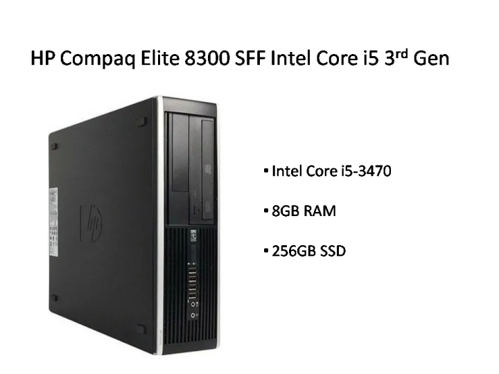 HP i5 Desktop 8300 SFF Intel Core i5 3rd Gen Original Refurbished / SG ...