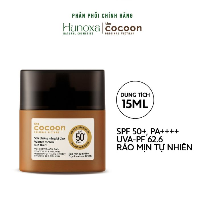 MINISIZE Sữa chống nắng bí đao Cocoon kiềm dầu nâng tone tự nhiên bảo ...