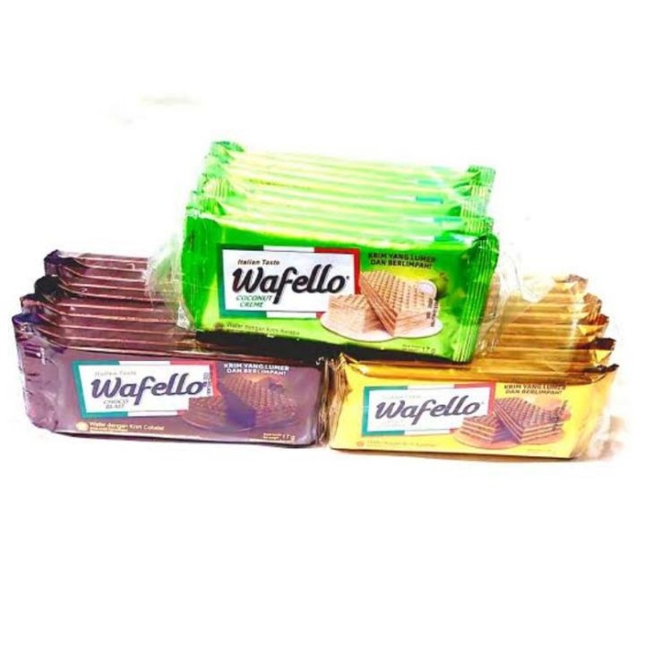 Roma Wafello Vanilla Choco Blast Butter Caramel Coconut Cream Wafer 37 ...