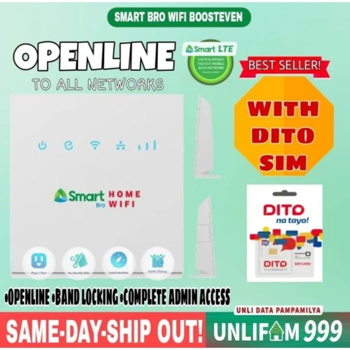 NEW OPENLINE PLDT SMARTBRO HOME PREPAID WIFI R051 R021 ID3 ZLT S10G ...