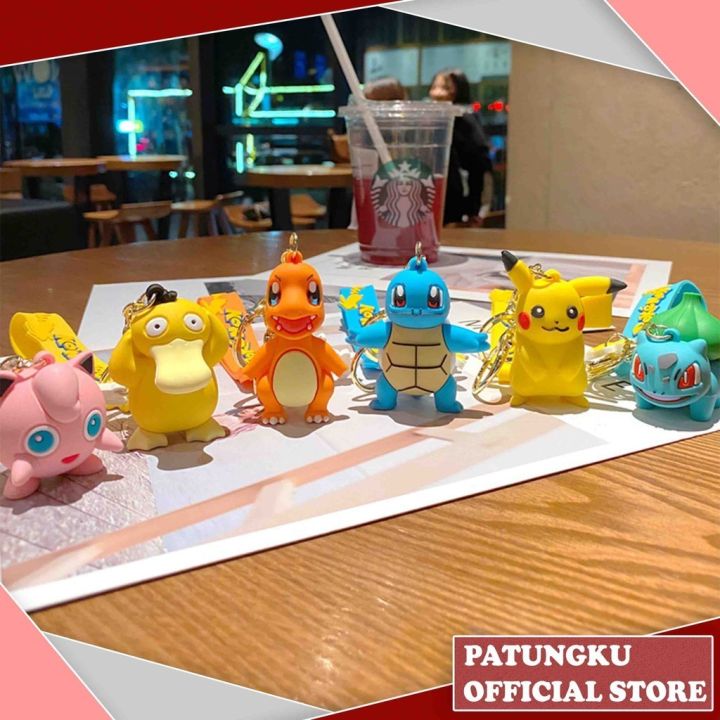 ️PatungKu ️ Pokémon Pikachu Key Chain Bulbasaur Charmander Jigglypuff ...