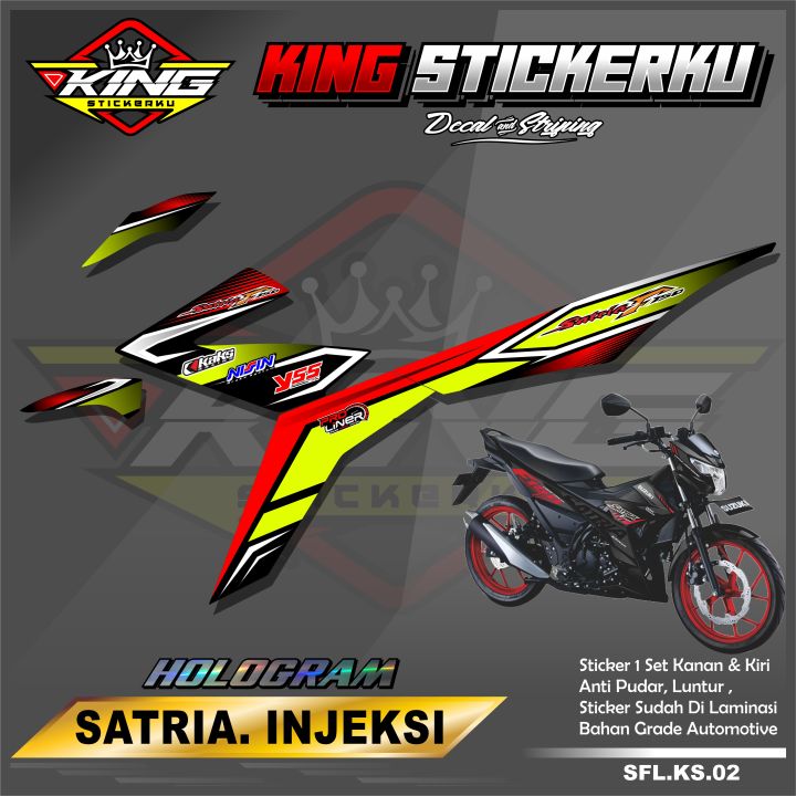 Sticker Striping List Variasi Satria Injeksi - Stiker Striping Motor ...