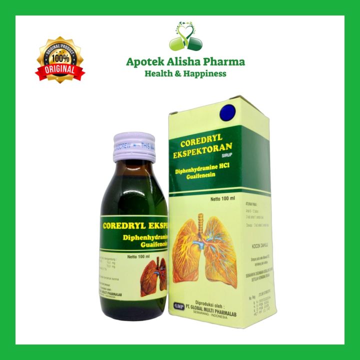 Coredryl Ekspektoran Sirup 100ml - Coredril Sirup Obat Batuk Berdahak ...