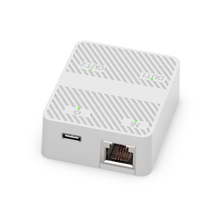 2 Port 100Mbps Network Switch RJ45 Network Cable Splitter Extender ...