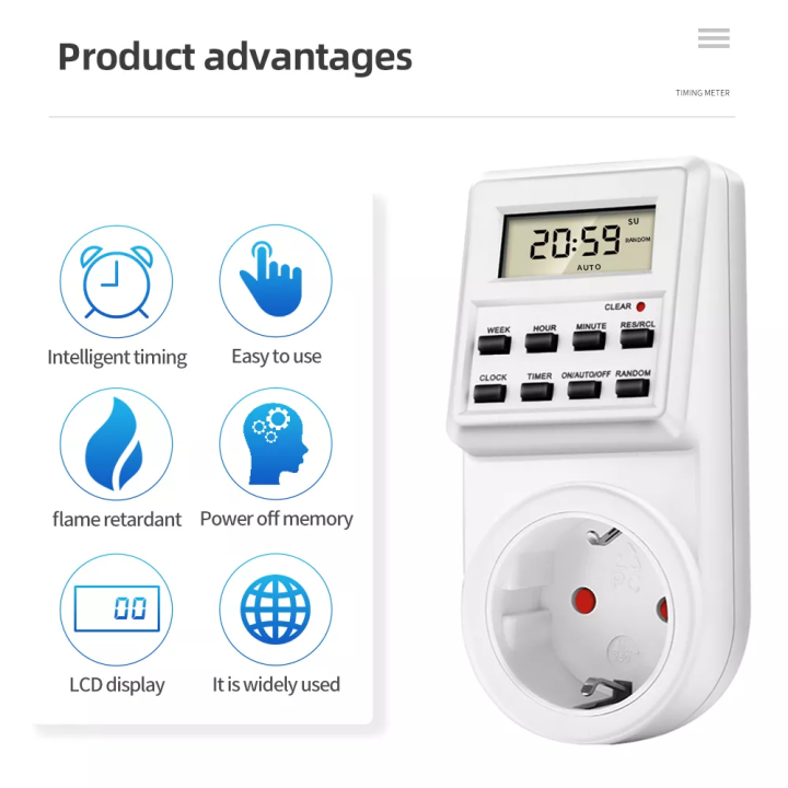Digital Wattmeter Energy Watt Calculator Monitor Electricity ...