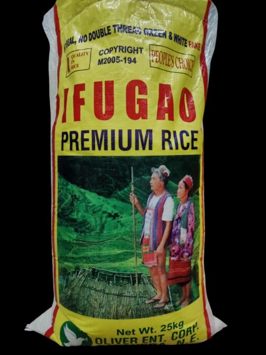 25 kg (1 SACK) Ifugao Premium Rice "People’s Choice” perfect grain ...