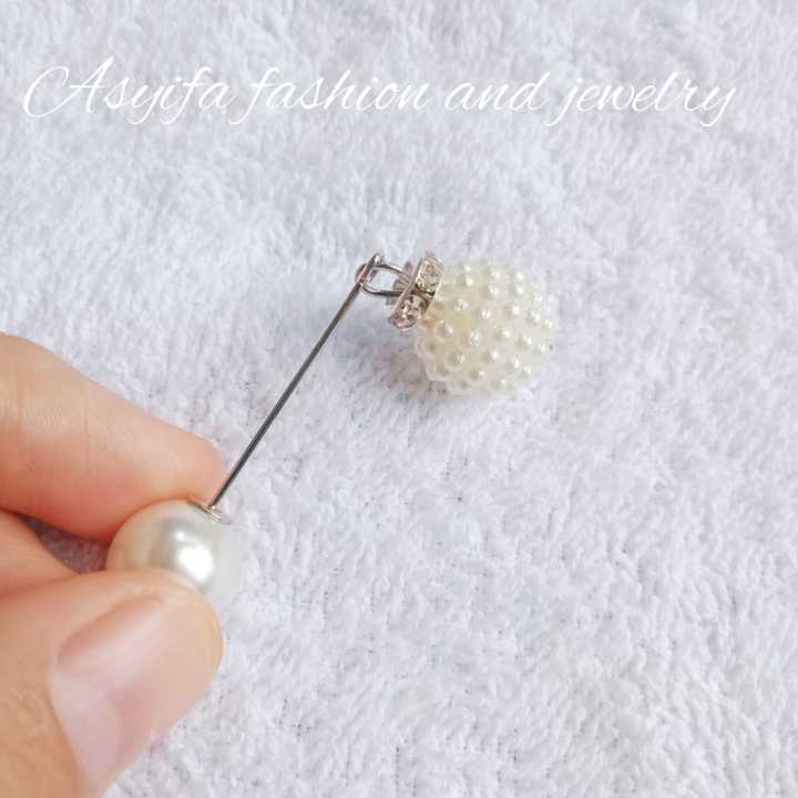 Satu Buah Tuspin Juntai Model Terbaru/ Bros Jilbab / Tus[pin Mutiara ...