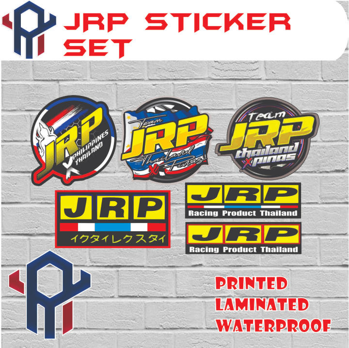 JRP logo sticker set printed laminated sticker | Lazada PH