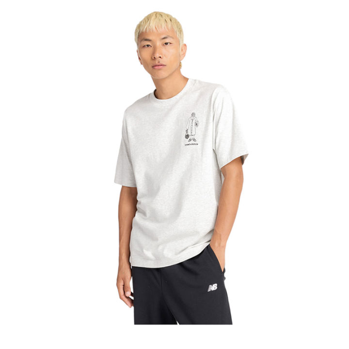 New Balance Athletics Relaxed Grandma Men's T-shirt - Grey | Lazada PH