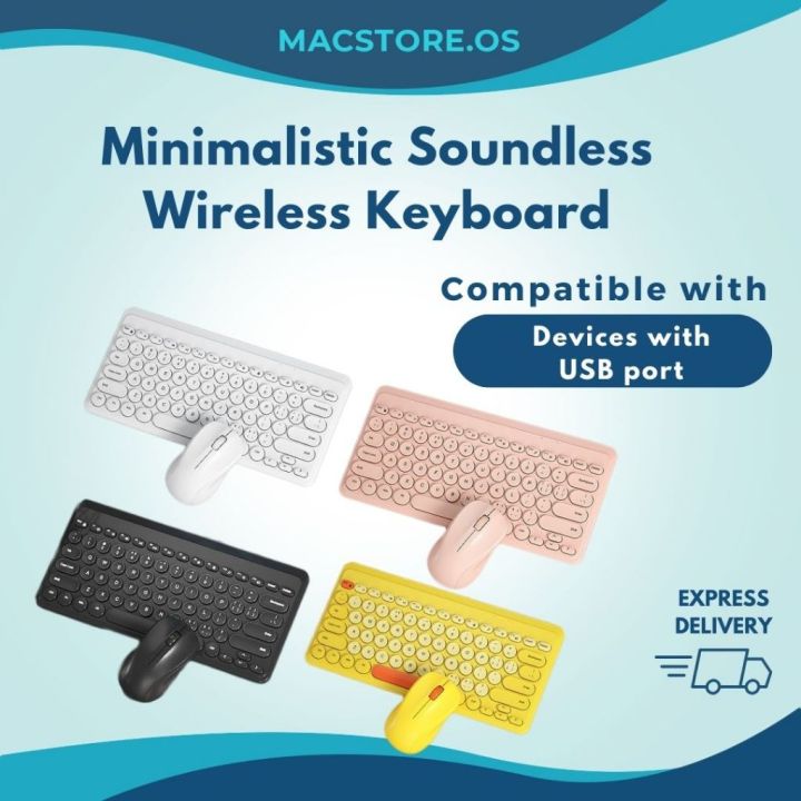 Minimalistic Soundless Keyboard Mouse Set | Lazada