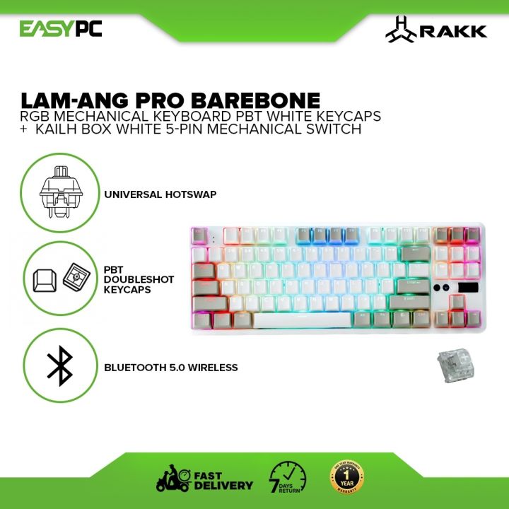 RAKK Lam-Ang Pro Wireless RGB Mechanical Gaming Keyboard Bluetooth 5.0 | Universal HotSwap 87 ...