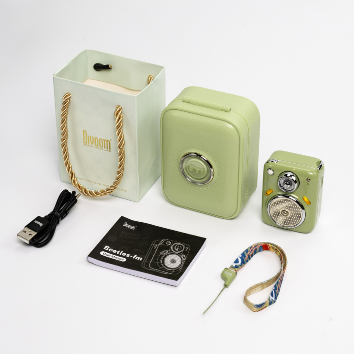 (NEW) Loa Bluetooth Divoom - Beetles FM II - Thiết kế siêu nhỏ, cổ điển ...