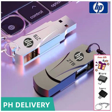 【HOT】HP Flash Drive Silver Metal Pen Drive 1TB 2TB USB Flash Drive 1TB ...