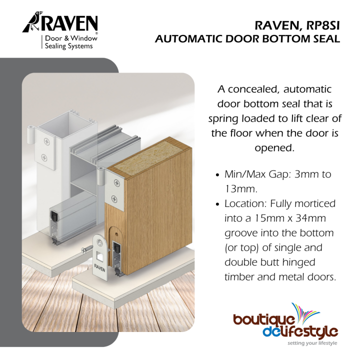 Raven, Automatic Door Bottom Seal, RP8Si | Lazada Singapore