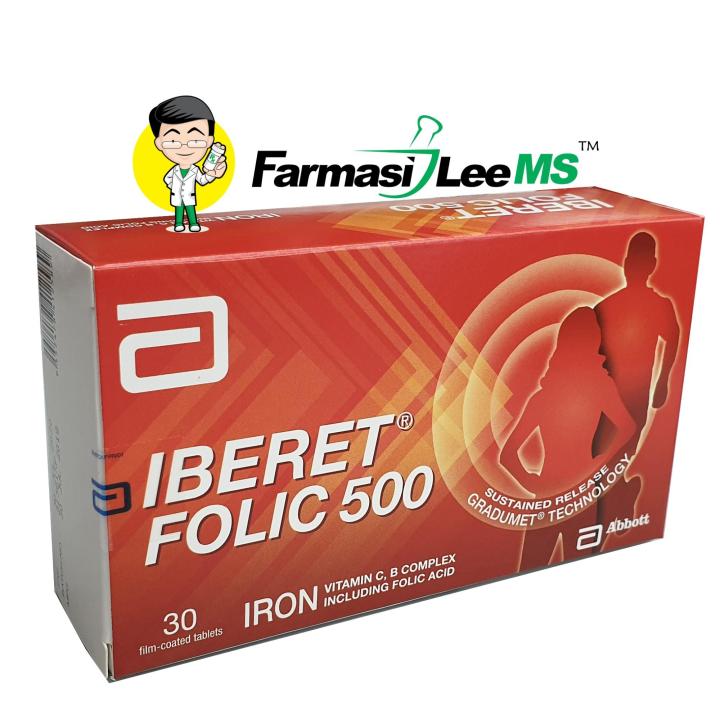 Iberet Folic 500 30s (Exp 03/2026) | Lazada