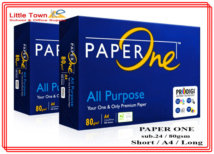 1 ream paper one Bond Paper Substance 24 80gsm Size Long | Lazada PH